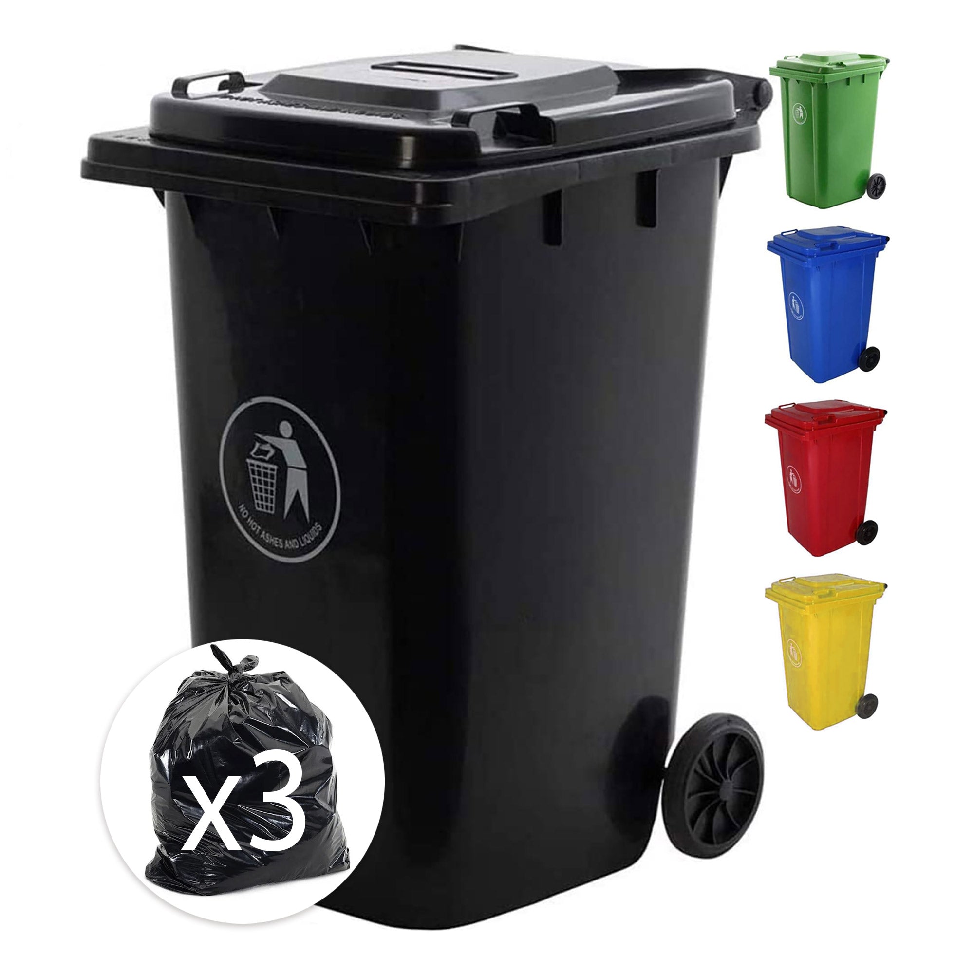 Express Wheelie Bins Domestic Commercial Business Waste 240L