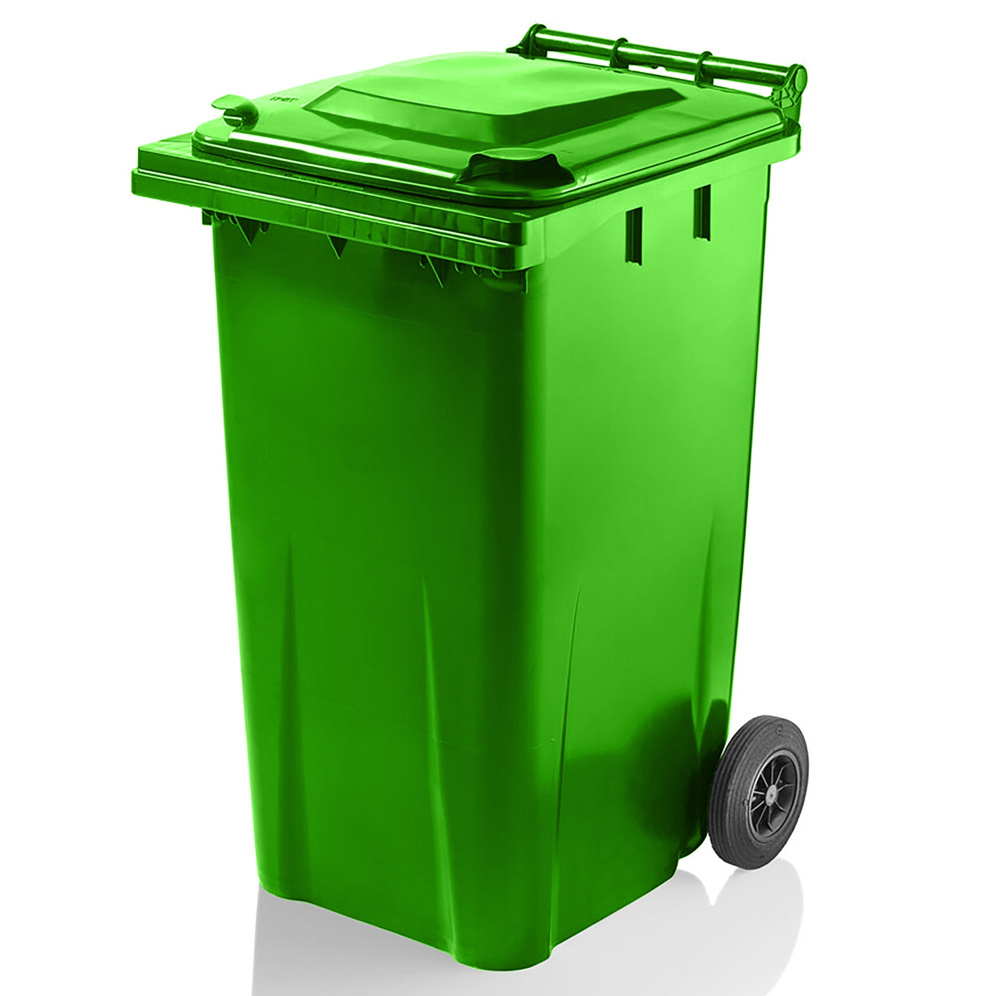 240L Litre Green Express Wheelie Bin - Outdoor Garden Waste