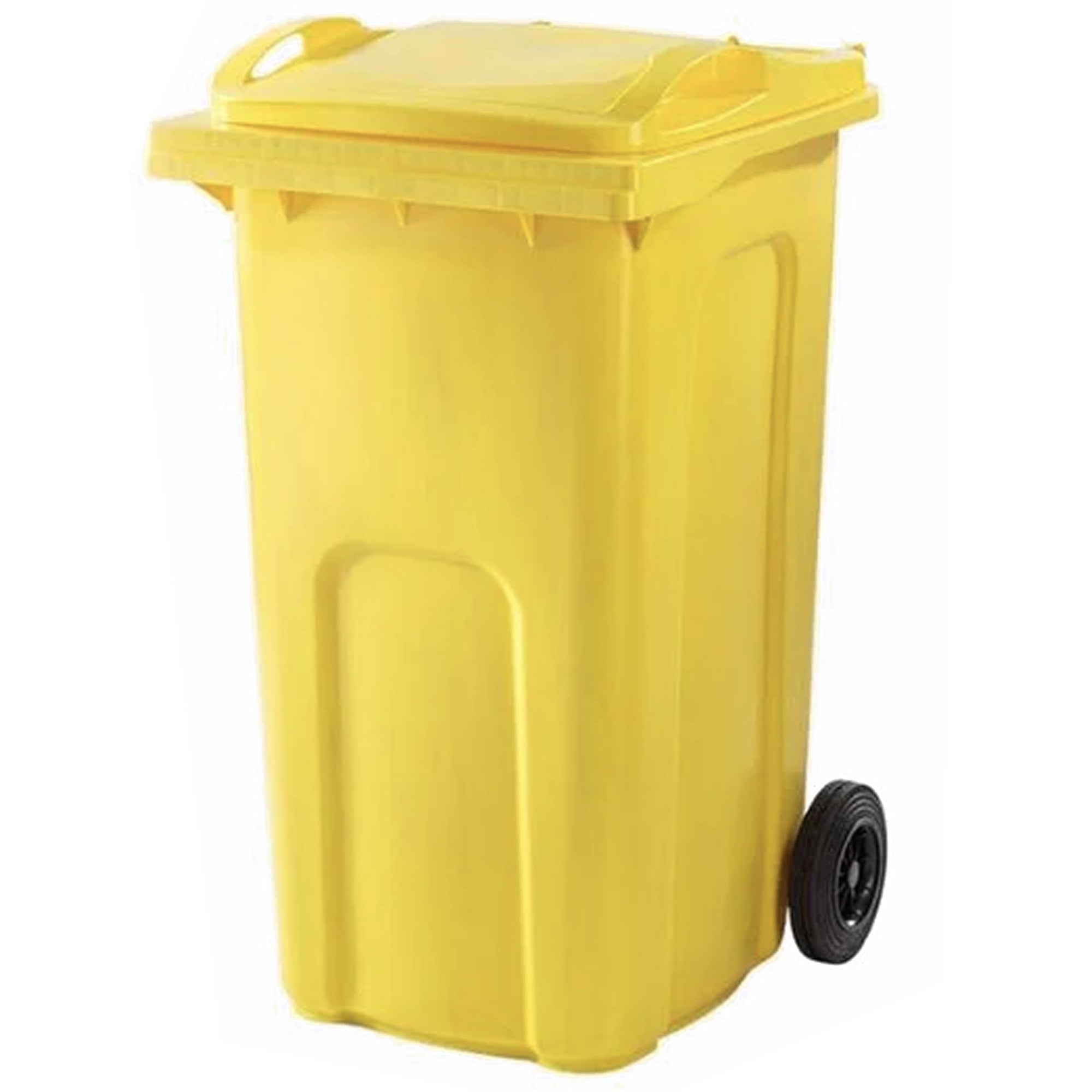 Yellow Express Wheelie Bin Chemical Hazardous Business Waste