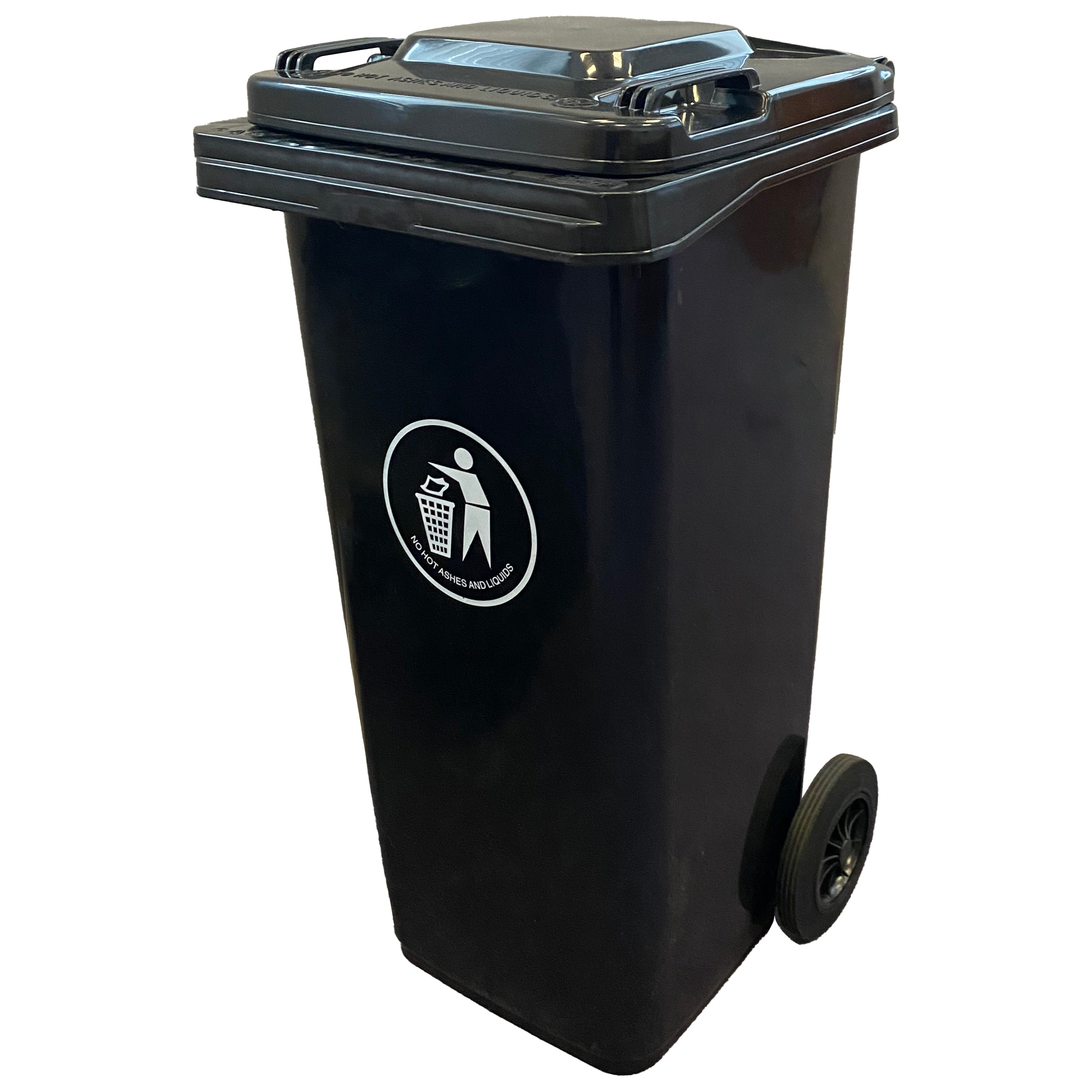 120L Litre Black Grey Express Wheelie Bin For Waste Rubbish 120l-litre-black-grey-express-wheelie-bin-for-waste-rubbish