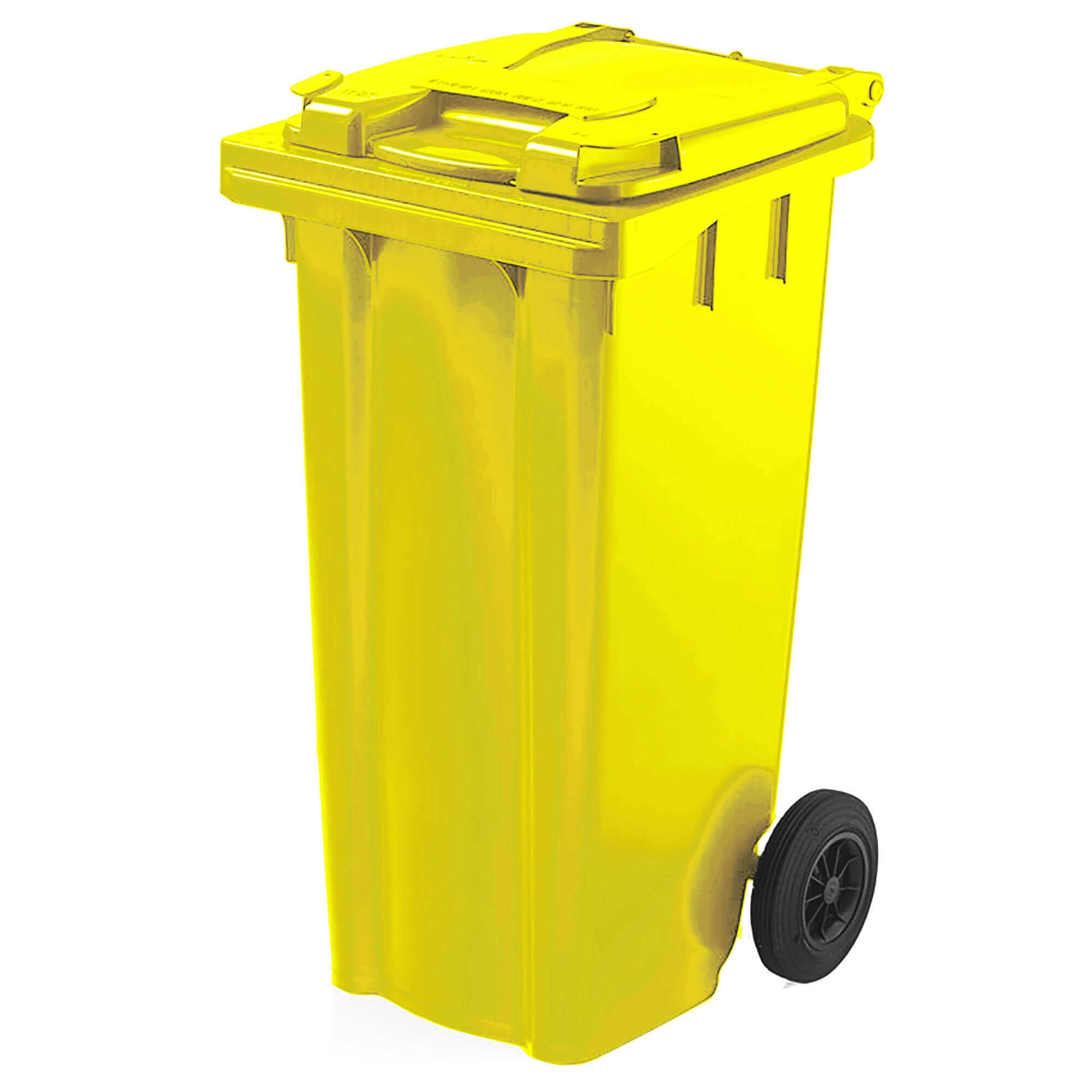 Yellow Express Wheelie Bin Chemical Hazardous Business Waste